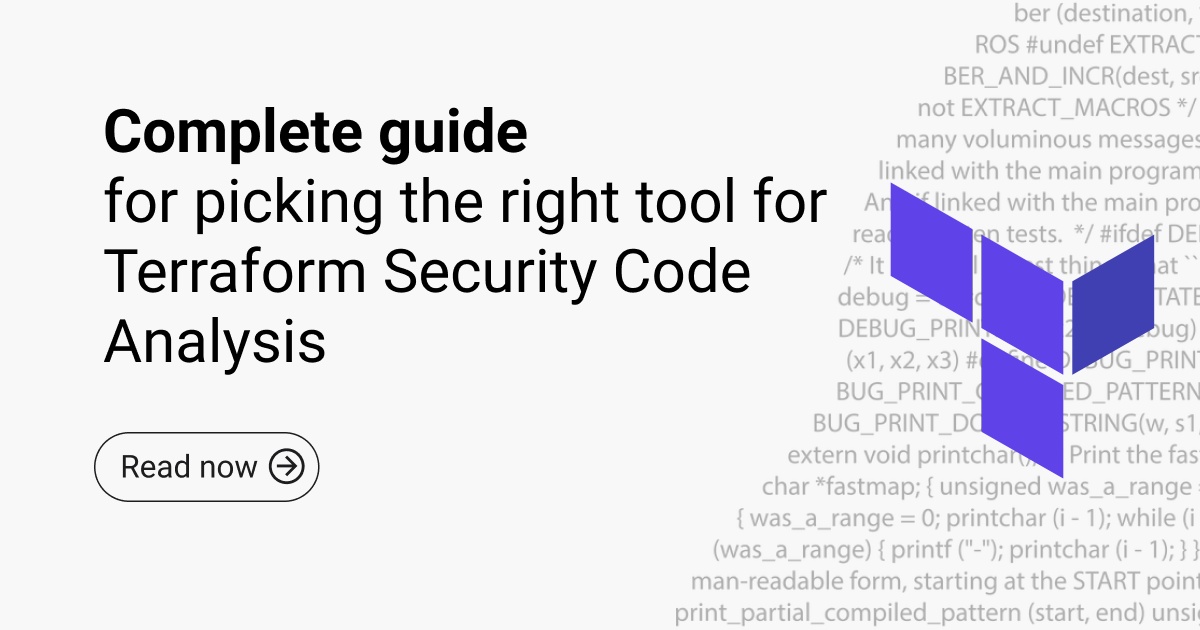 Complete guide for picking the right tool for Terraform Security Code ... Complete guide for picking the right tool for Terraform Security Code ...